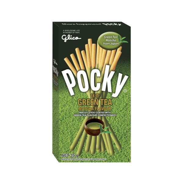 Buy Glico Pocky Green Tea Matcha Biscuit Sticks 35g | Coles