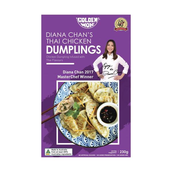 Buy Golden Wok Frozen Diana Chan's Thai Chicken Dumplings 230g | Coles