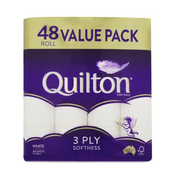 Buy Quilton 3 Ply Toilet Tissue 48 pack | Coles