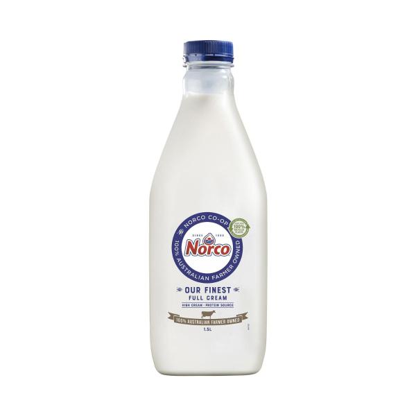 Buy Norco Finest Full Cream Milk 1.5L | Coles
