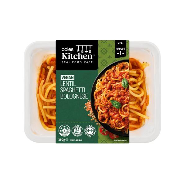 Buy COLES KITCHEN LENTIL SPAG BOLOGNESE | Coles