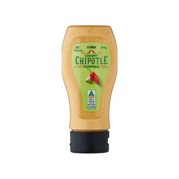 Buy Coles Mexican Mayo Creamy Chipotle Topping 240g | Coles