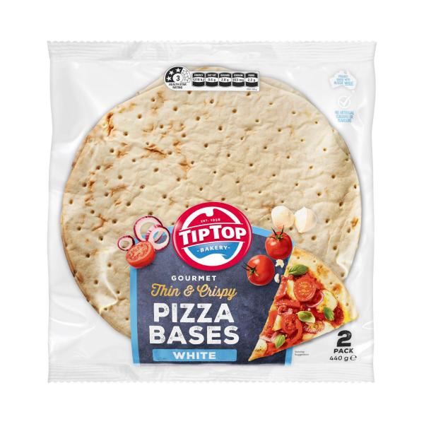 Buy TIP TOP PIZZA BASE WHITE 2PK | Coles