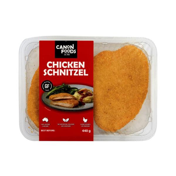 Buy Canon Foods Gluten Free Chicken Schnitzel 440g | Coles
