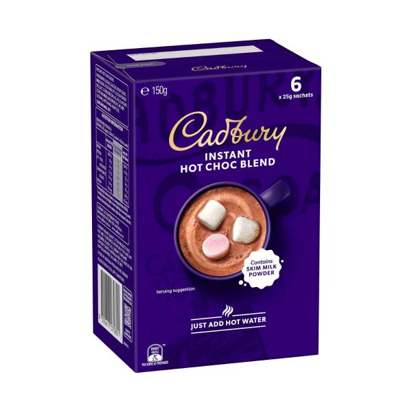 Buy Cadbury Instant Hot Chocolate 150g 6 Pack | Coles