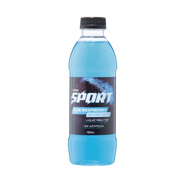 Buy Coles Blue Raspberry Sports Drink 750mL | Coles