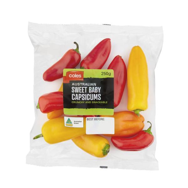 Buy COLES SWEET BABY CAPSICUMS | Coles