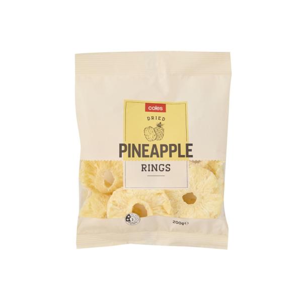 Buy Coles Dried Pineapple Rings 200g | Coles