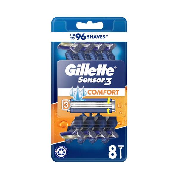Buy Gillette Sensor 3 Comfort Disposable Razors 8 pack | Coles