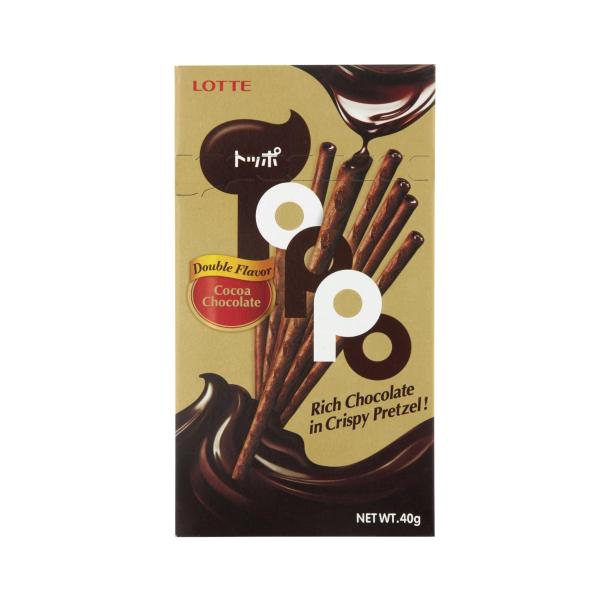 Buy Lotte Toppo Double Chocolate Flavour 40g | Coles