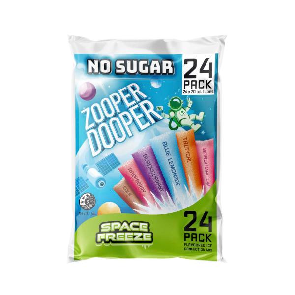 Buy Zooper Dooper No Sugar Ice Water 24 Pack | Coles