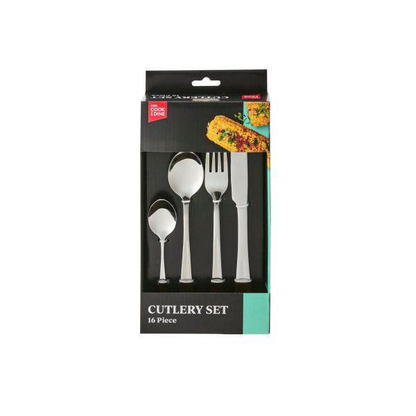 Buy Cook & Dine Cutlery Set 16 Pieces 1 Pack | Coles