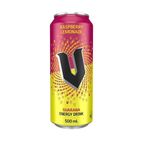 Buy V Energy Drink Can Raspberry 500mL | Coles