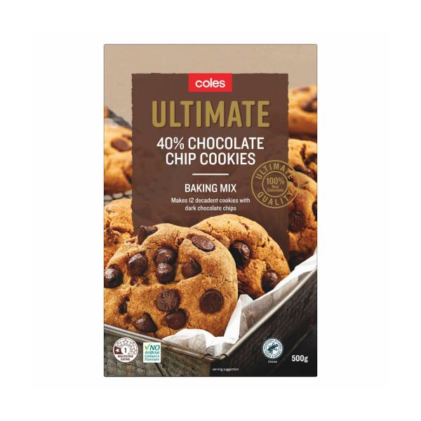 Buy Coles Ultimate Choc Chip Cookie Baking Mix 500g | Coles