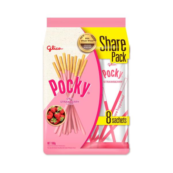 Buy Glico Pocky Strawberry Value Pack 168g | Coles