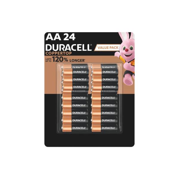 Buy Duracell Coppertop AA Batteries 24 pack | Coles