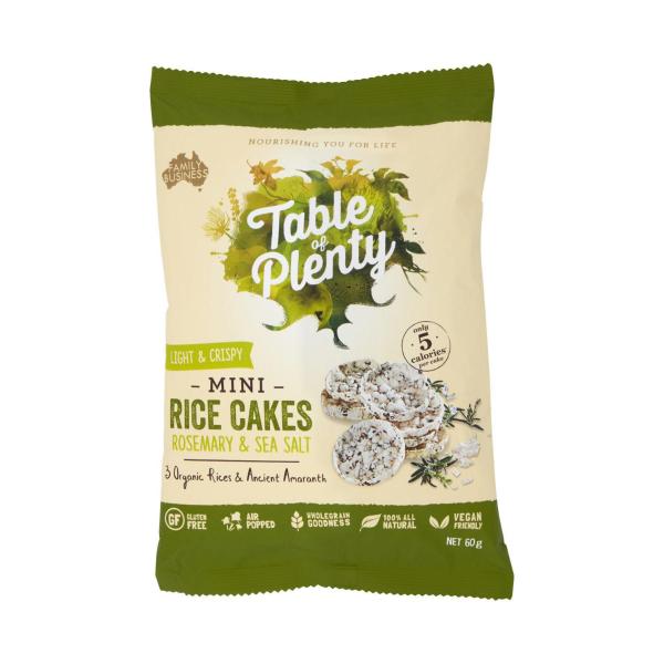 Buy Table Of Plenty Sharepack Rosemary & Sea Salt Mini Rice Cakes 60g ...