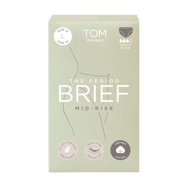 Buy Tom Organic The Period Brief Regular Flow Size Large 1 each | Coles