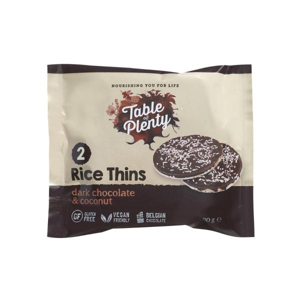 Buy Table Of Plenty Single Rice Cakes Dark Chocolate 30g | Coles