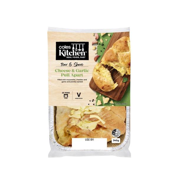Buy COLES KITCHEN PULL APART CHEESE & GARLIC | Coles