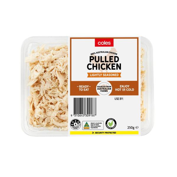 Buy Coles Slow Cooked Pulled Chicken 250g | Coles
