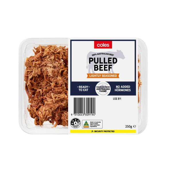 Buy Coles Slow Cooked Pulled Beef 250g | Coles