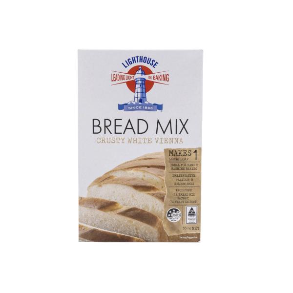 Buy Lighthouse Crusty White Vienna Breadmix 550g | Coles