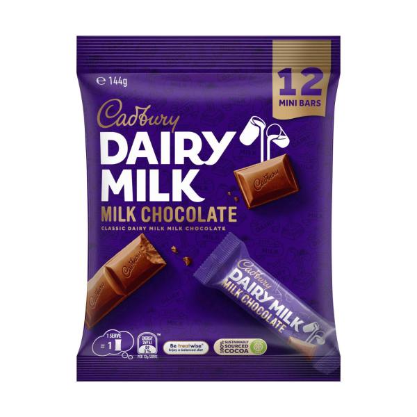 Buy Cadbury Dairy Milk Chocolate Sharepack 12 Pack 144g | Coles