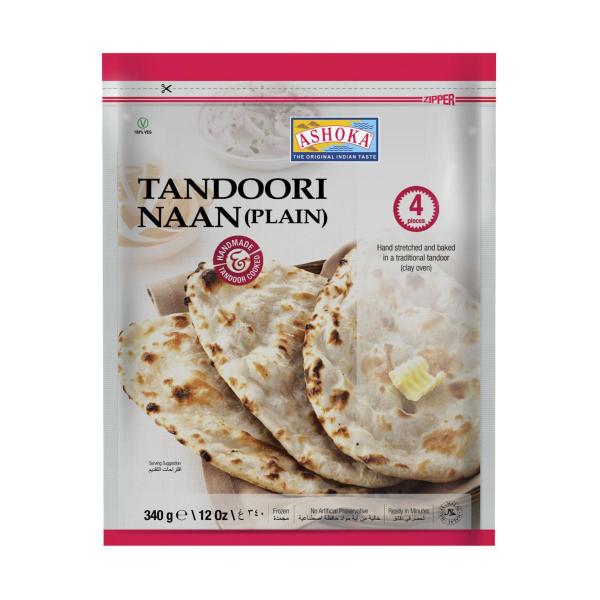 Buy Ashoka Tandoori Naan Plain 340g | Coles