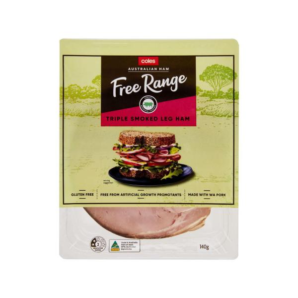 Buy COLES FREE RANGE SMOKED LEG HAM | Coles