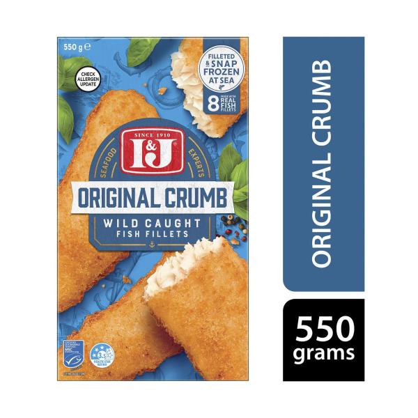 Buy I&J ORIGINAL CRUMB FISH FILLETS | Coles