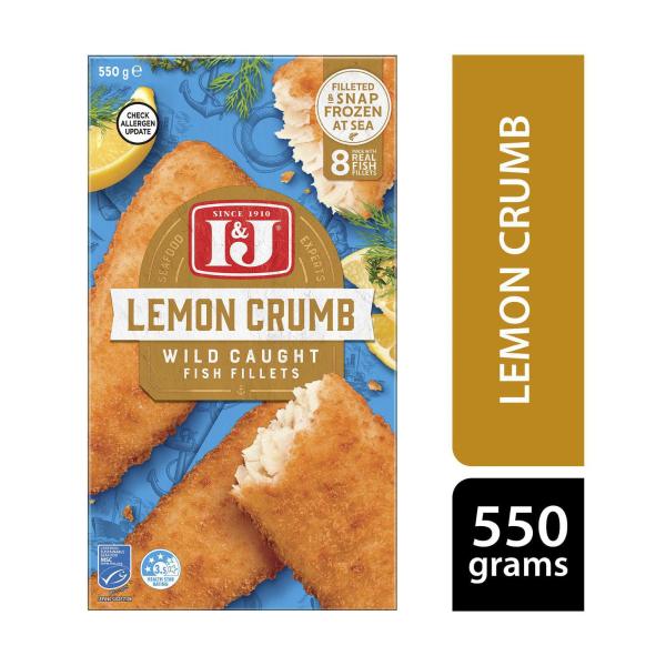 Buy I&J LEMON CRUMB FISH FILLETS | Coles