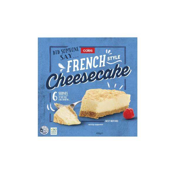 Buy Coles French Style Cheesecake 450g | Coles