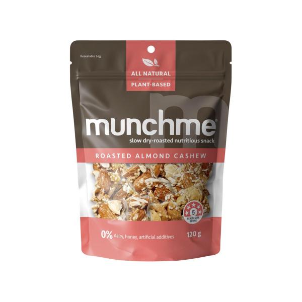 Buy Munchme Nutritious Snack Roasted Almond Cashew 120g | Coles
