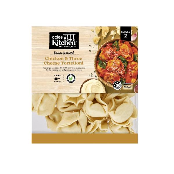 Buy COLES KITCHEN TORTELLONI CHICKEN & THREE CHEESE | Coles