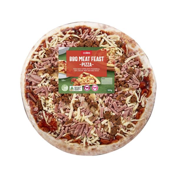 Buy COLES BBQ MEAT FEAST PIZZA | Coles