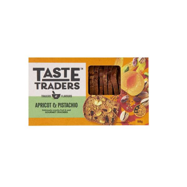 Buy TASTE TRADERS GOURMET CRACKER APRICOT PISTACHIO | Coles