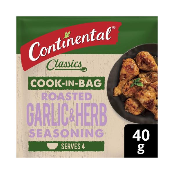 Buy Continental Roasted Garlic And Herbs Cook In Bag 40g | Coles