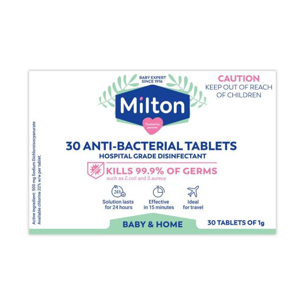 Buy Milton Antibacterial Sterilizer Tablets 30 pack | Coles