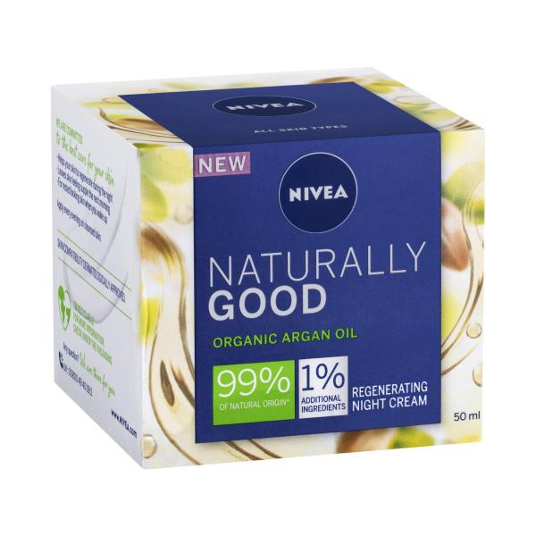 Buy Nivea Naturally Good Night Cream Regenerating 50mL | Coles