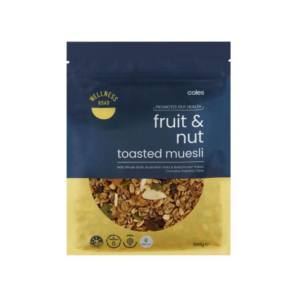 Buy Wellness Road Fruit & Nut Toasted Muesli 500g | Coles