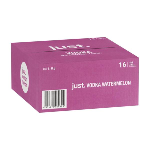 Buy JUST JUST VODKA WATERMELON CAN | Coles