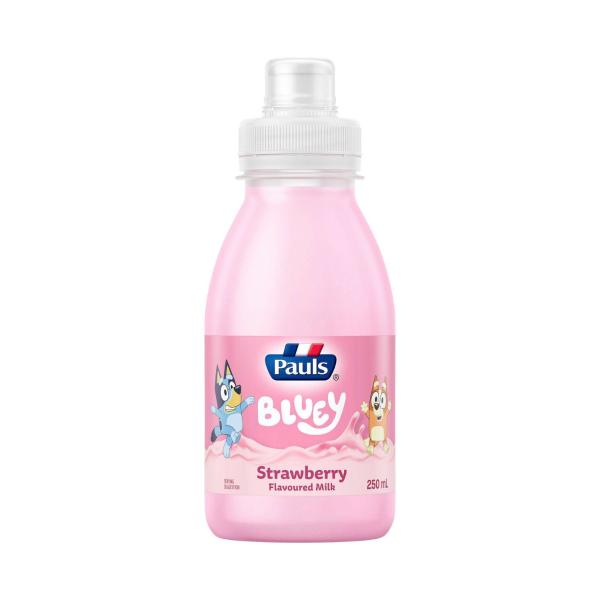 Buy Pauls Bluey Strawberry Flavoured Milk 250mL | Coles
