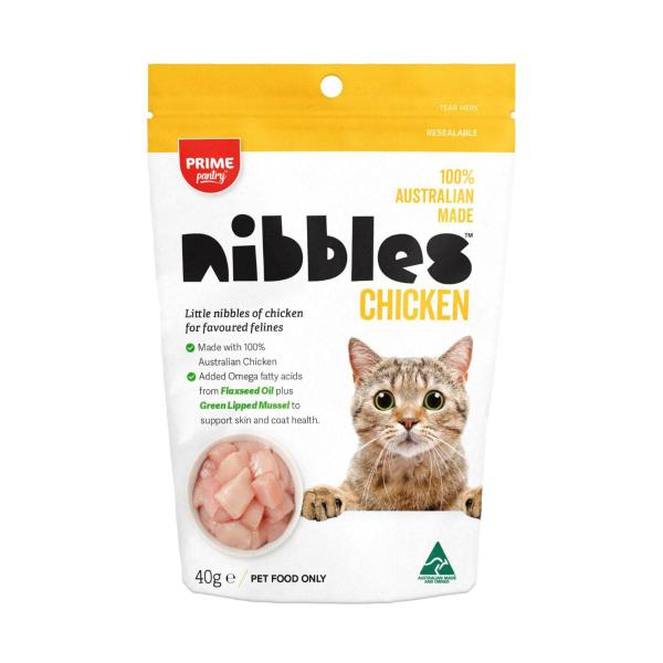 Buy Prime Pantry Nibbles Cat Treat Chicken 40g | Coles