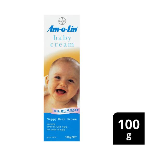 Buy Amolin Nappy Rash Baby Cream 100g | Coles