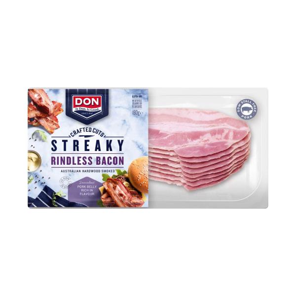Buy DON CRAFTED CUTS STREAKY BACON | Coles