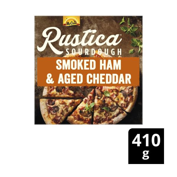 Buy MCCAIN RUSTICA PIZZA SMOKED HAM & AGED CHEDDAR | Coles