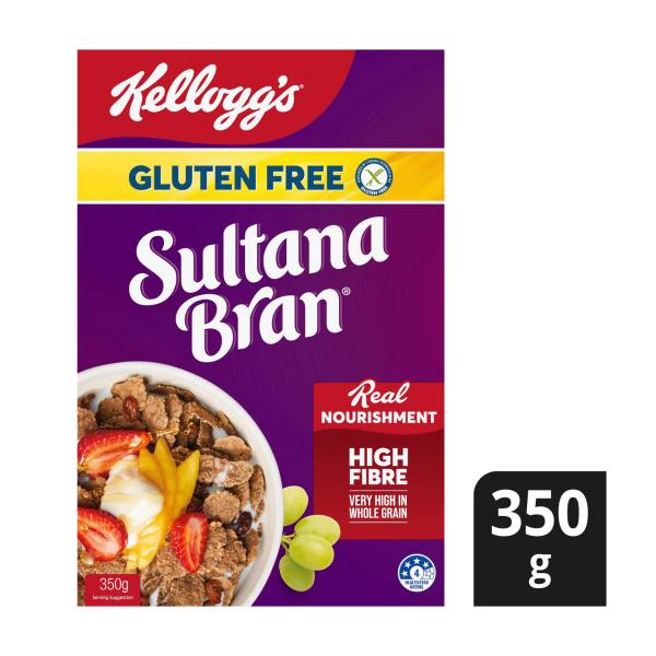 Buy Kellogg's Sultana Bran Gluten Free Breakfast Cereal 350g | Coles