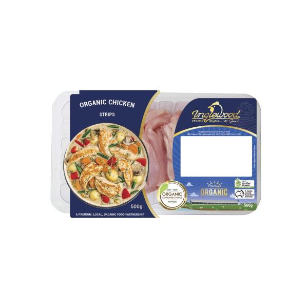 Buy Inglewood Organic Chicken Strips Plain 500g | Coles