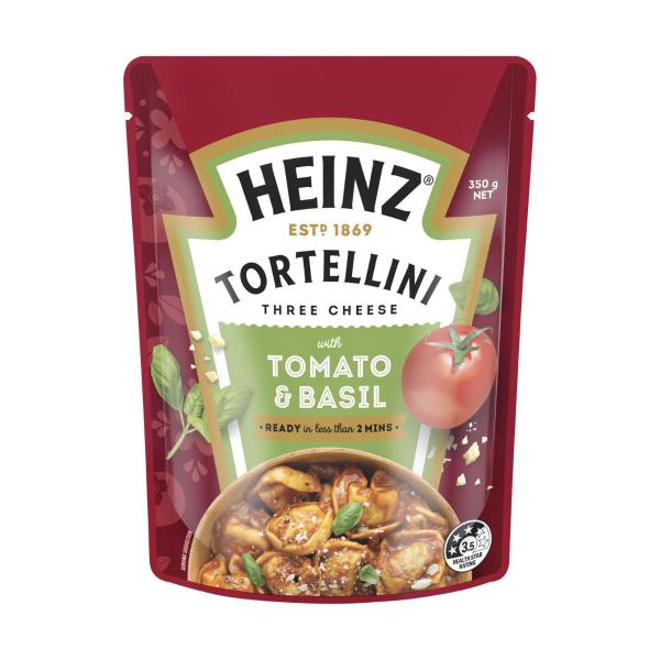 Buy HEINZ TORTELLINI THREE CHEESE PASTA TOMATO BASIL | Coles